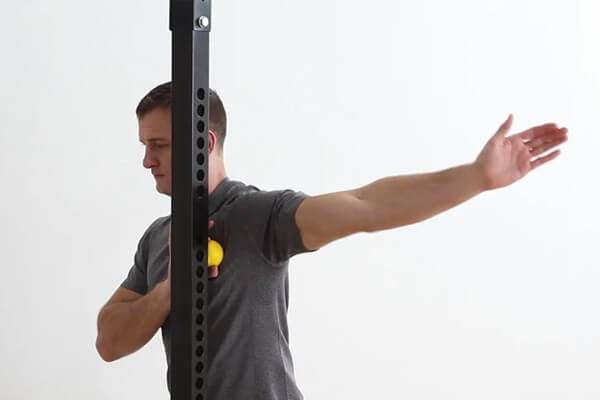 Pec Mobilization With Lacrosse Ball - Daily Bodyweight Exercises
