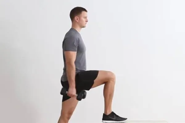 Offset Dumbbell Step-Up - Daily Bodyweight Exercises