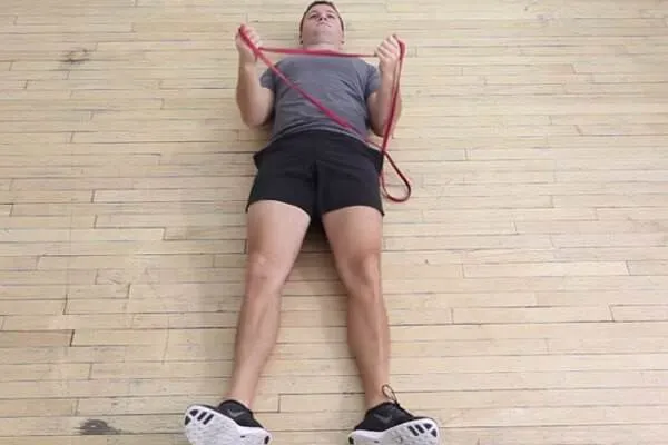 Supine Banded No Money Drill - Daily Bodyweight Exercises
